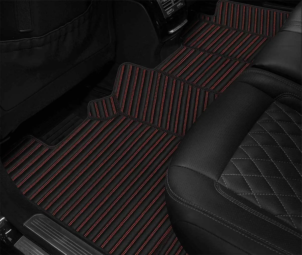 Double Layer Carbon Finish Car Floor Mats | X1Mats