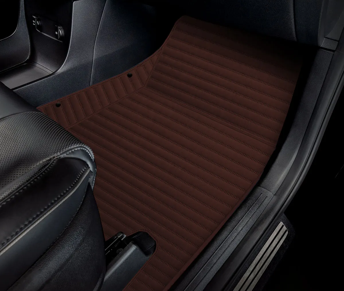 Single Layer Stripe Pattern Truck Floor Mats | X1Mats
